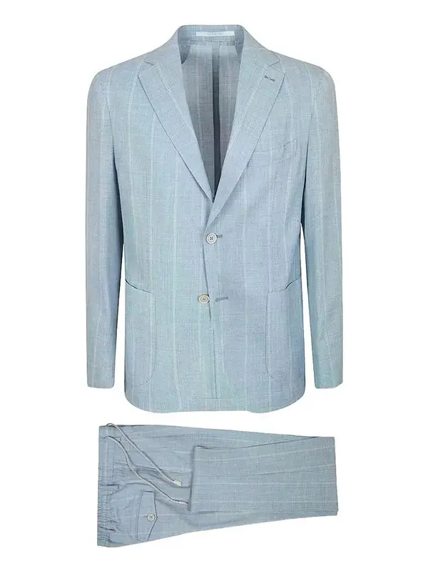 Eleventy Single-breasted Suit - Blue
