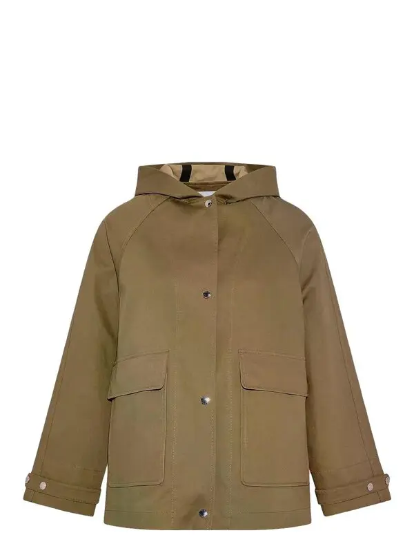 YVES SALOMON Hooded Two-tone Jacket - Neutrals