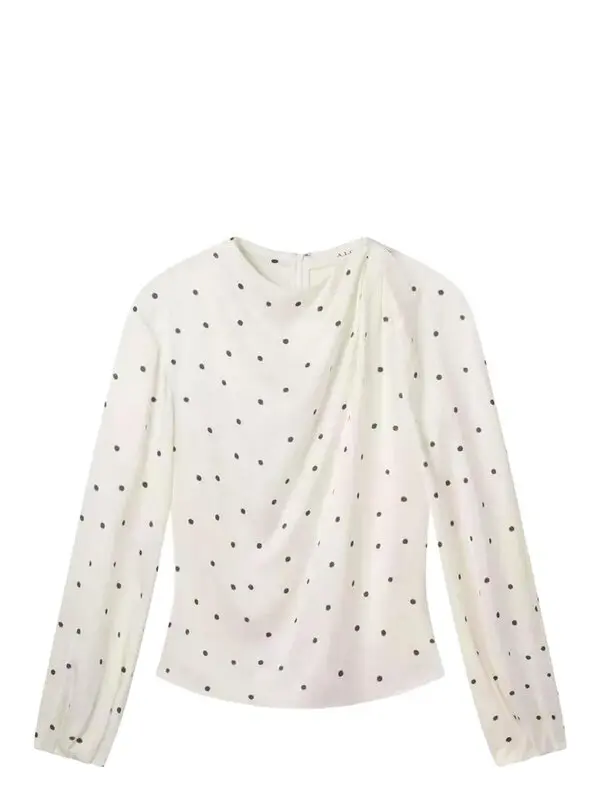 A.L.C. Blaire Polka Dot Top - White