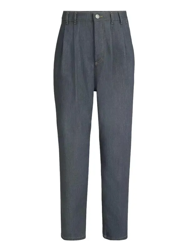 Brunello Cucinelli Pleated Five-pocket Trousers - Grey