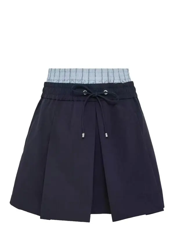 3.1 Phillip Lim Double-waistband Mini Skirt - Blue