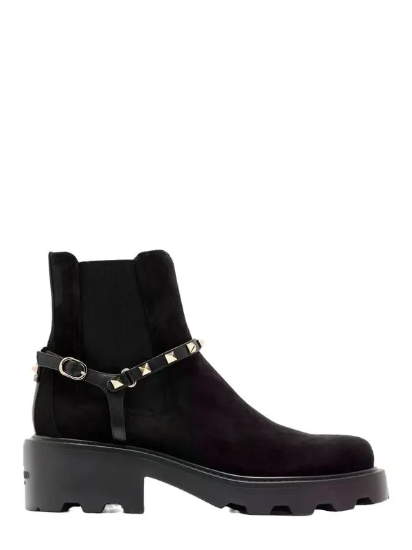 Valentino Garavani 55mm Rockstud Boots - Black