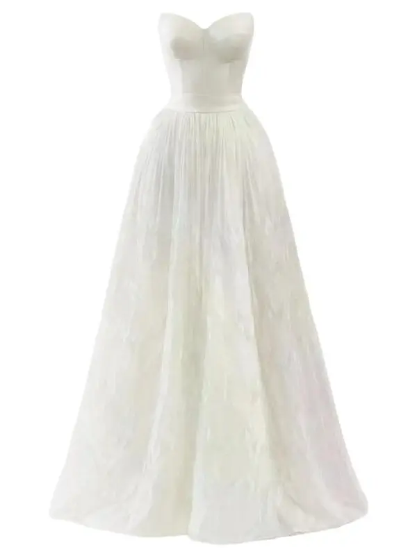 LETHICIA BRONSTEIN Pleated Maxi Dress - White