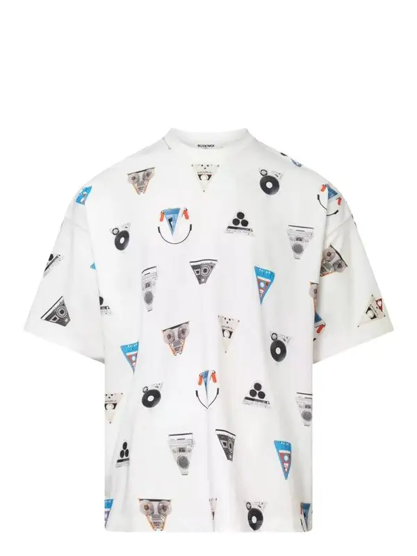 BLACKJACK Theme Printed T-shirt - White