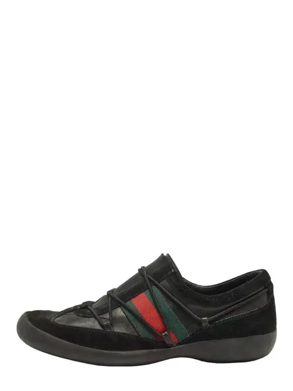 Gucci Leather Slip-on Sneakers - Black