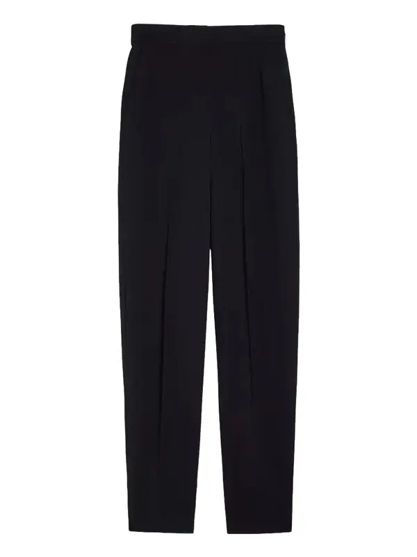 JOSEPH Pleated Trousers - Black