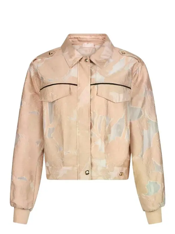 Liu Jo Jacquard Bomber Jacket - Neutrals