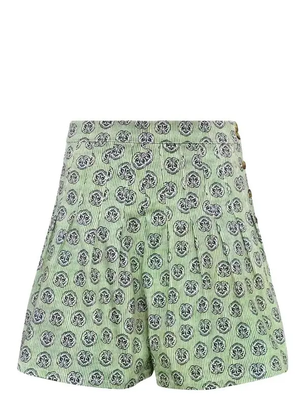 Hunter Bell Willa Patterned Shorts - Green