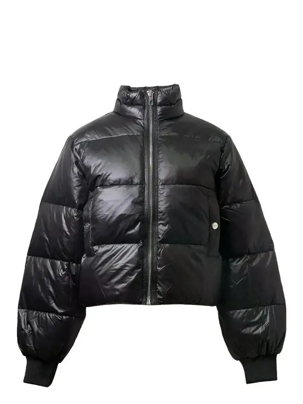 GANNI Shiny Puffer Jacket - Black