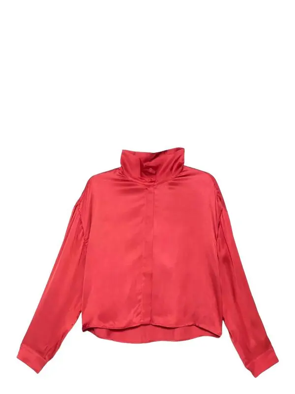 IRO PARIS Funnel-neck Top - Red