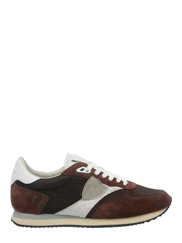 Philippe Model Suede Logo Sneakers - Brown