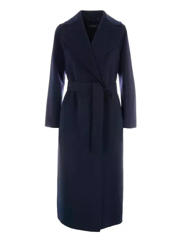 Max Mara Belted Coat - Blue