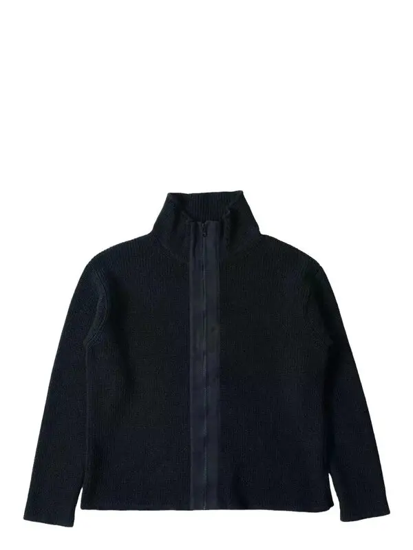 MARGARET HOWELL Zip-up Merino Wool Cardigan - Black