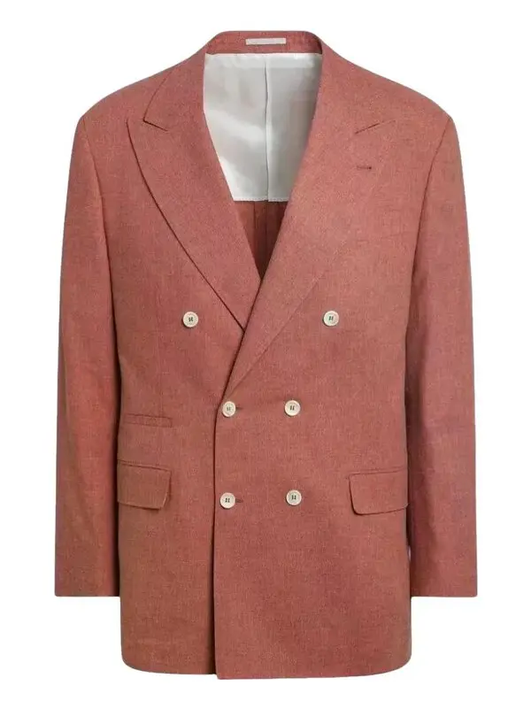 Brunello Cucinelli Double-breasted Suit-type Jacket - Pink