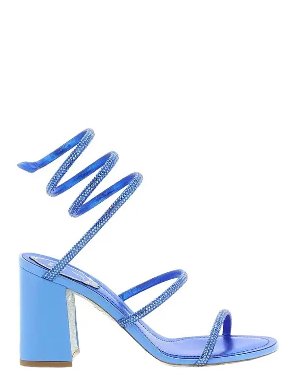 Rene Caovilla Cleo Ankle-wrap Sandals - Blue