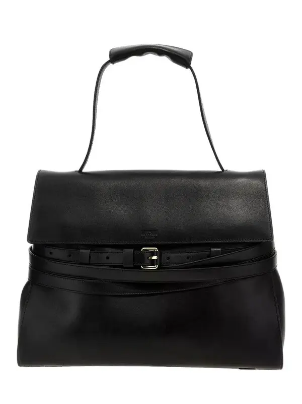 Moschino Belt-detail Tote Bag - Black