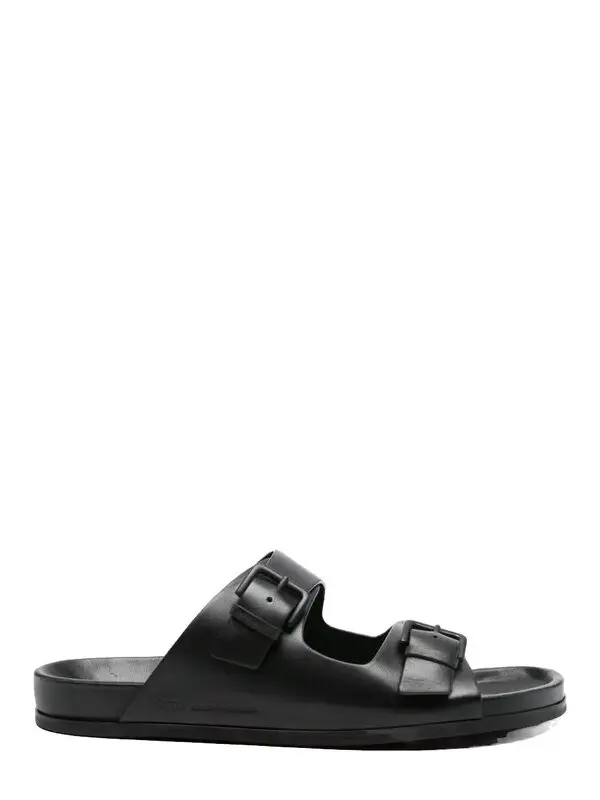 Ami Buckle Strap Sliders - Black