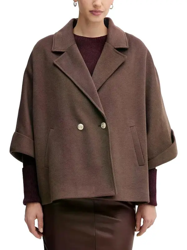 GAUDI Double-breasted Coat - Brown