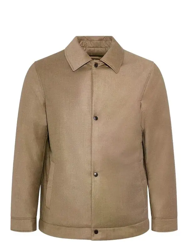 YVES SALOMON Button Overshirt - Neutrals