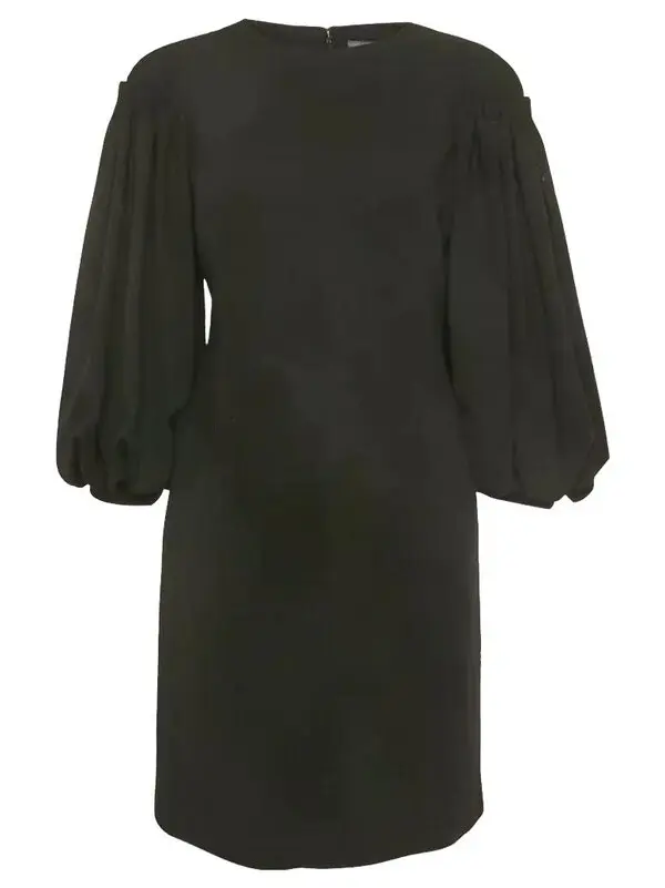 Alexander McQueen Puff-sleeve Mini Dress - Black