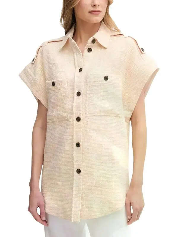 MOS MOSH Button Pocket Shirt - Neutrals