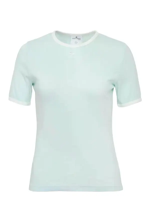 COURREGES Logo T-shirt - Blue