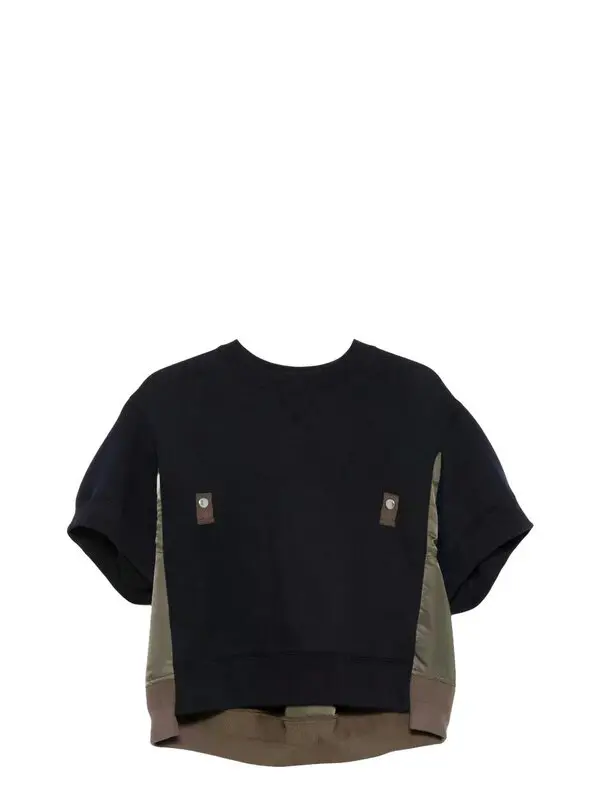 Sacai Appliqué Layered Sweatshirt - Blue