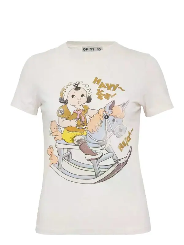 OPEN YY Rocking Baby T-shirt - Neutrals