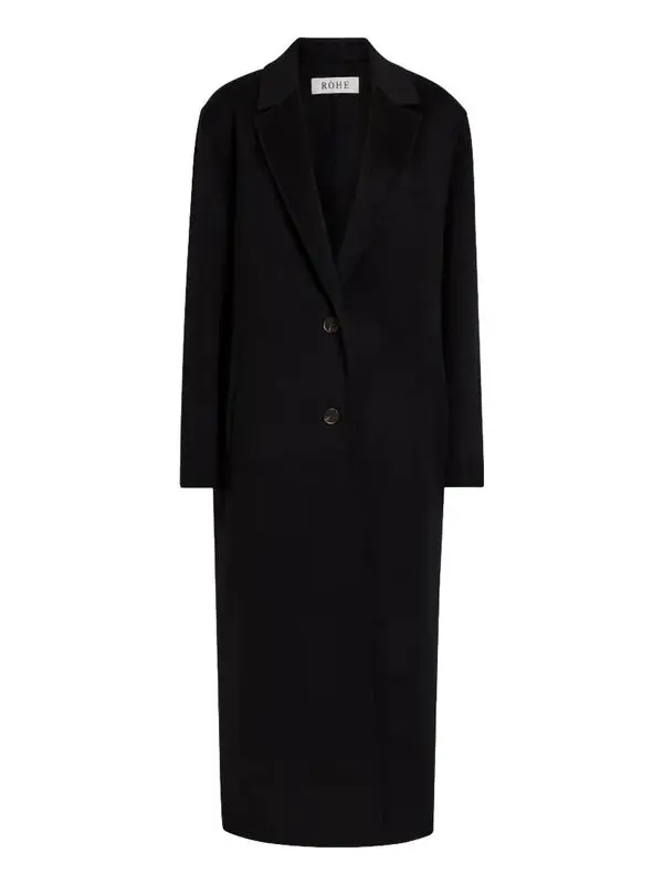 RÓHE Button-fastening Coat - Black