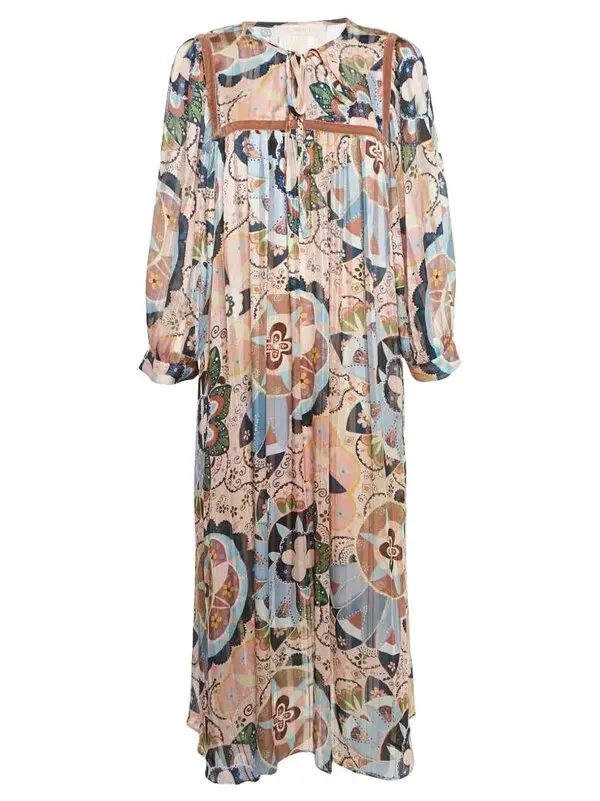 See By Chloé Floral Print Midi Dress - Neutrals