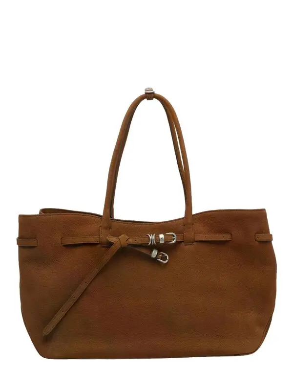 MARGESHERWOOD Large Leather Tote Bag - Brown