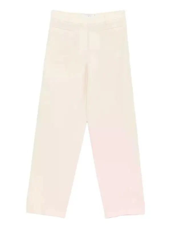 IRO PARIS Cropped Wide Leg Trousers - Neutrals