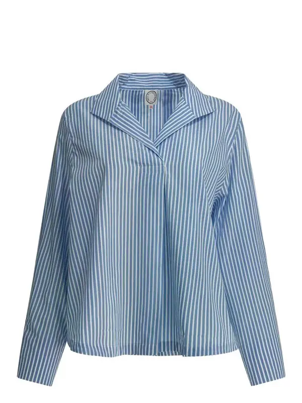 INES DE LA FRESSANGE PARIS V-neck Top - Blue