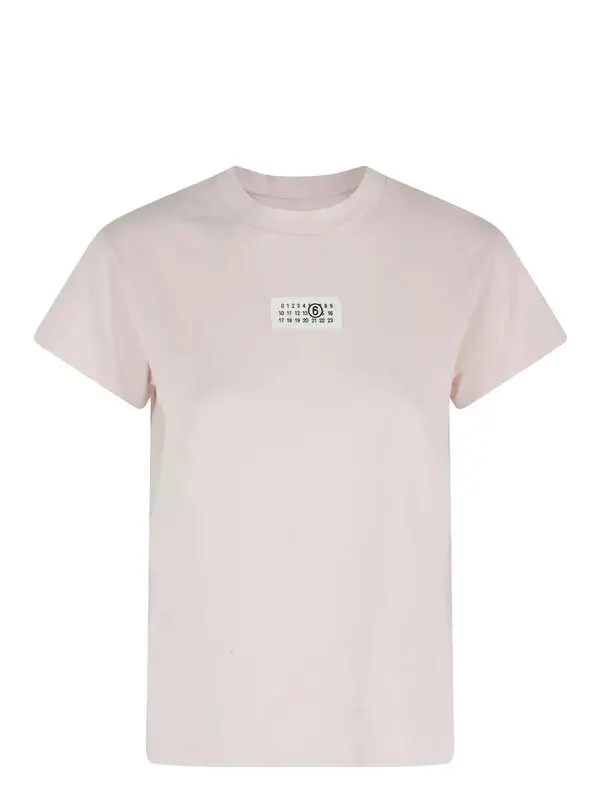 MAISON MARGIELA Logo-detail T-shirt - Pink