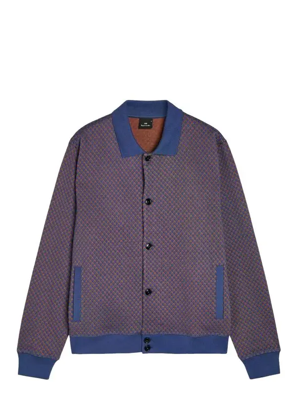 Paul Smith Patterned Cardigan - Blue