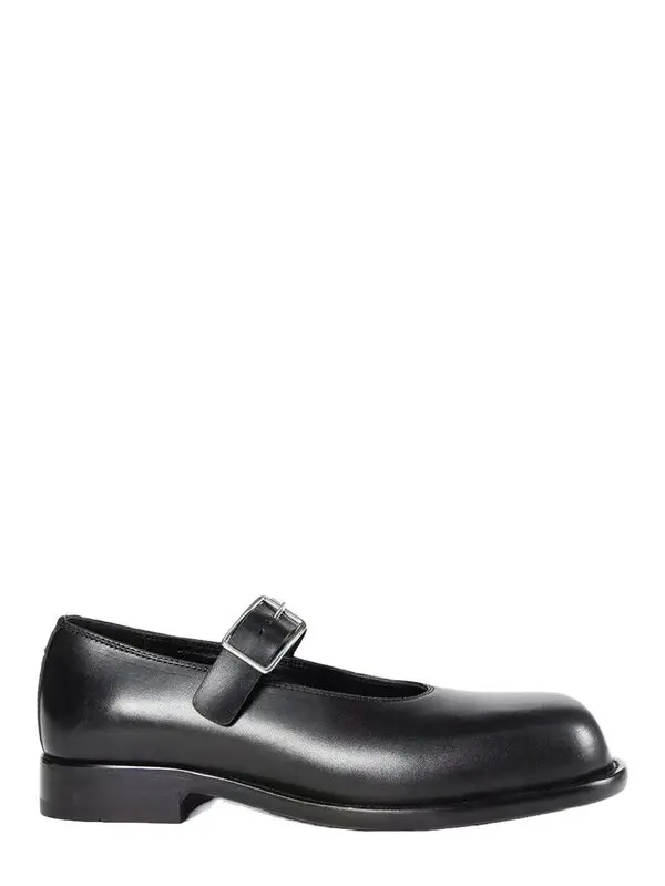 ANN DEMEULEMEESTER Buckled Leather Loafers - Black