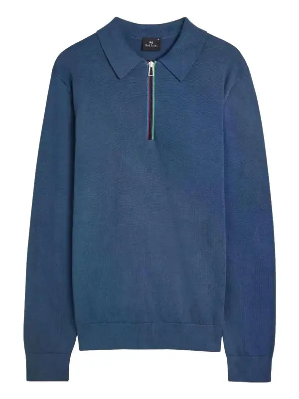 Paul Smith Half-zip Polo Shirt - Blue