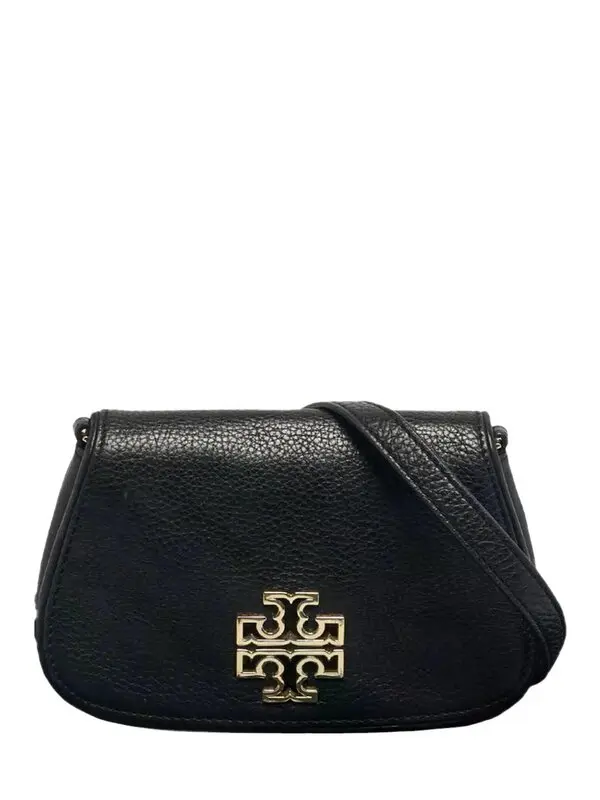 Tory Burch Mini Britten Leather Cross Body Bag - Black