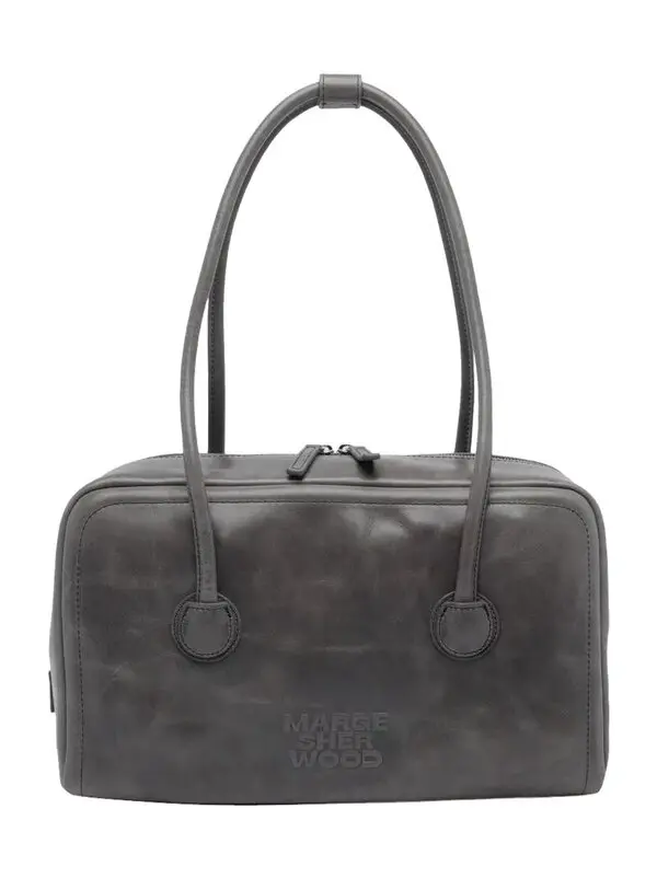 MARGESHERWOOD Soft Boston Shoulder Bag - Grey