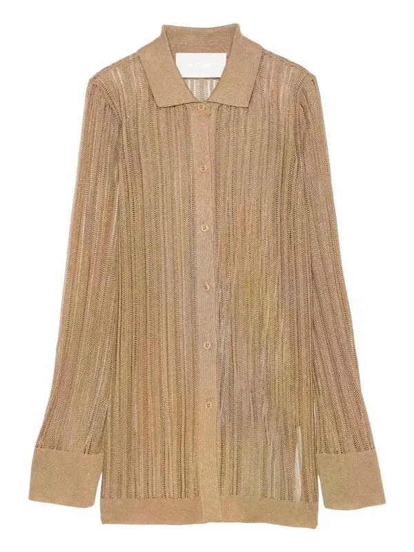 CIRCUS HOTEL Open-knit Cardigan - Neutrals