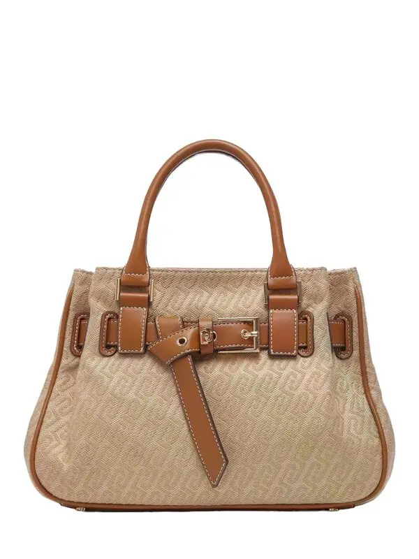 Liu Jo Jacquard Buckle Tote Bag - Neutrals