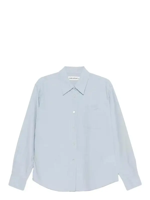 Our Legacy Patch-pocket Shirt - Blue