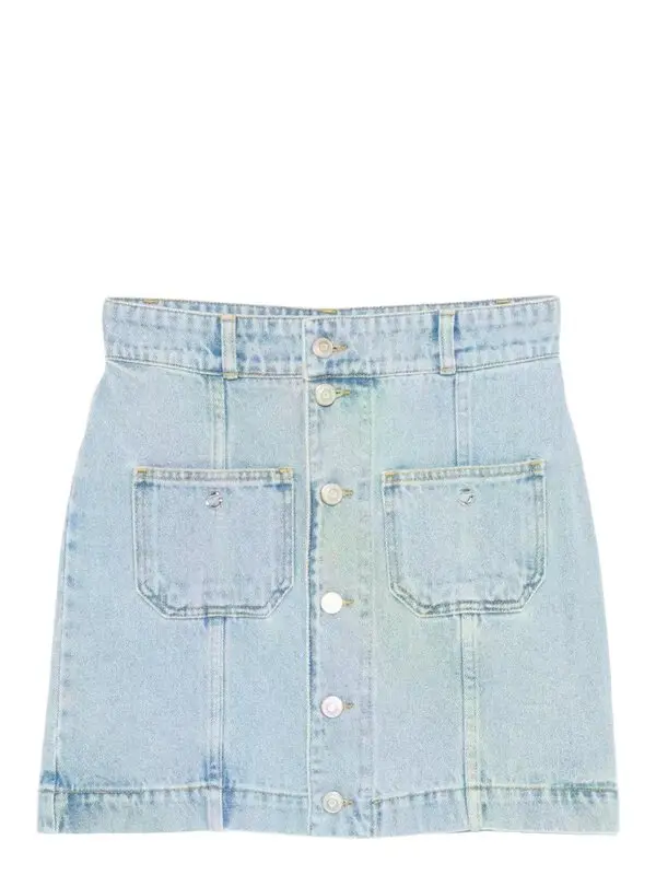 Coperni Pocket Denim Mini Skirt - Blue