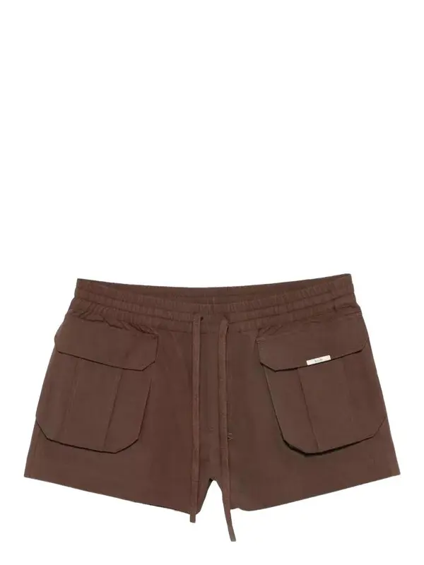 Ksubi Harper Flap-pocket Shorts - Brown