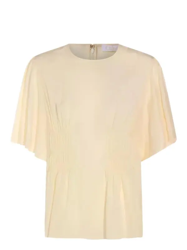 Chloé Silk Top - Neutrals