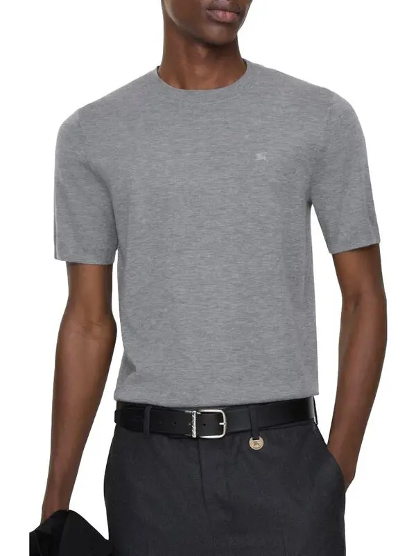 Burberry Cashmere Top - Mid Grey Melange