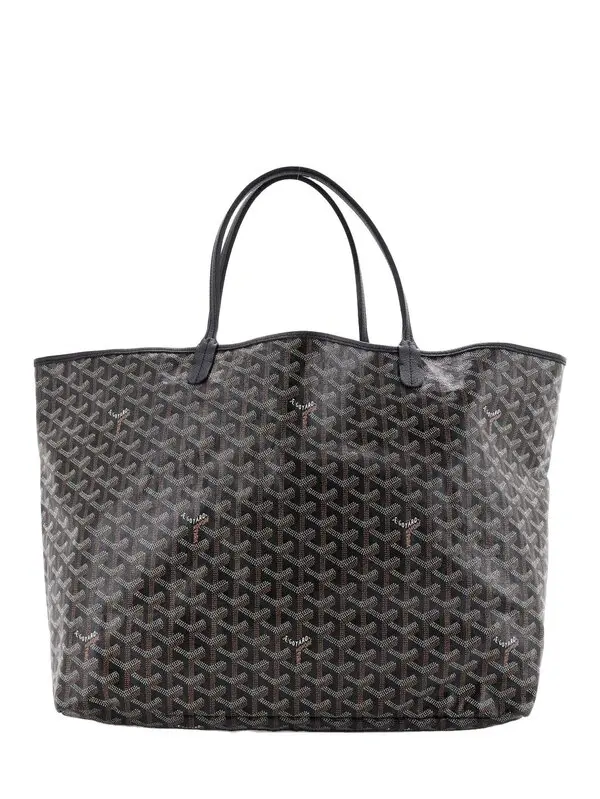 GOYARD Saint Louis Tote Coated Canvas Gm - Black