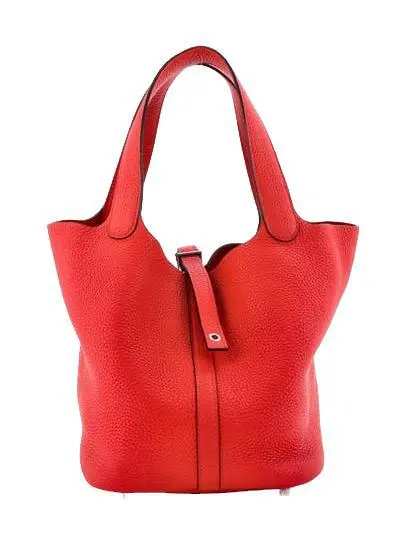 Hermès Picotin Lock Bag Clemence Mm - Red