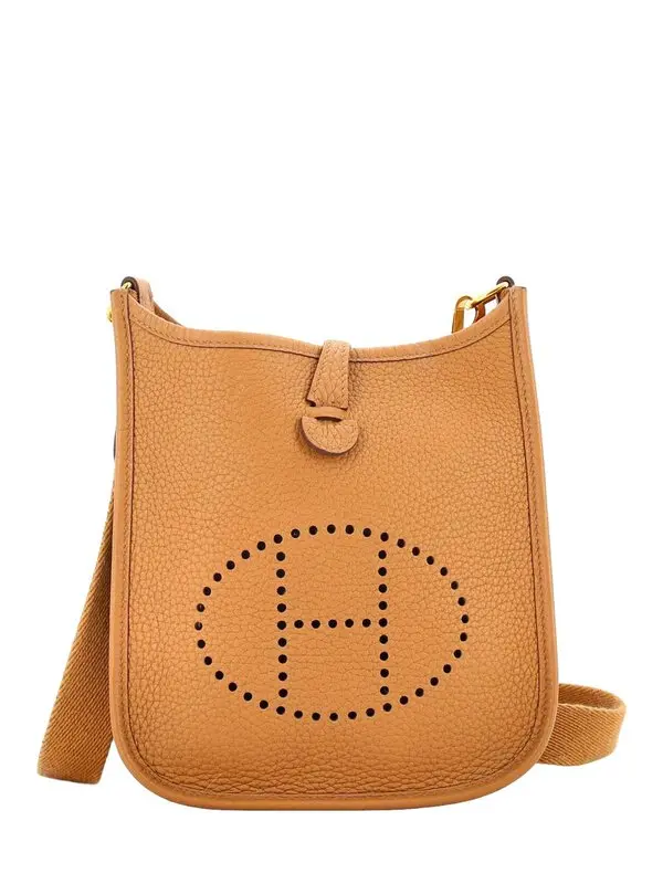HERMES Evelyne Bag Gen Iii Clemence Tpm - Biscuit