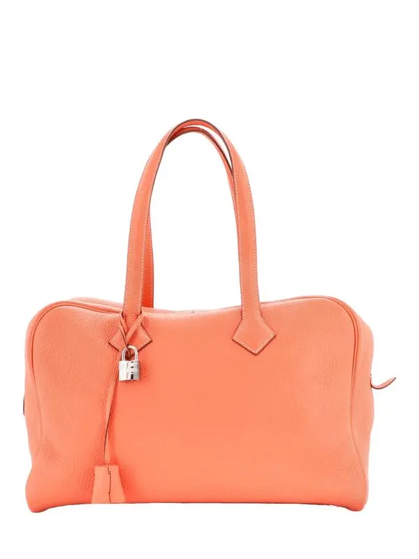 HERMES Victoria Ii Bag Clemence 35 - Crevette